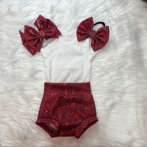 Baby life clothing | Matching Sets | Bummie And Bow Set For Baby Girl ...